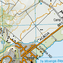 Te Moenga Bay, Waikato - NZ Topo Map