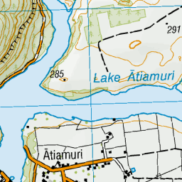 Lake Atiamuri, Waikato - NZ Topo Map