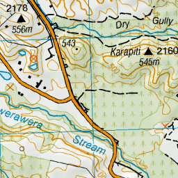 Karapiti, Waikato - NZ Topo Map
