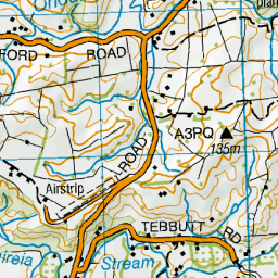 Waireia Stream, Bay of Plenty - NZ Topo Map