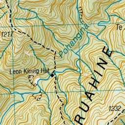 Pohangina River, Manawatu-Wanganui - NZ Topo Map
