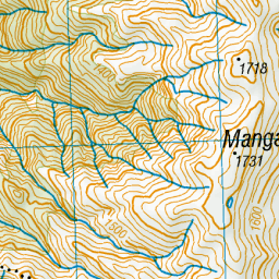 Mangaweka, Manawatu-Wanganui - NZ Topo Map