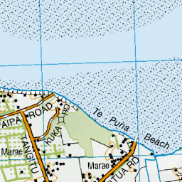 Te Puna Beach, Bay of Plenty - NZ Topo Map