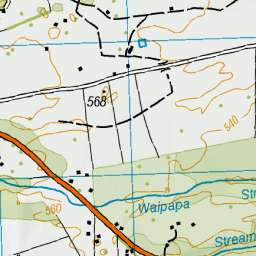 Waipapa Stream, Bay of Plenty - NZ Topo Map