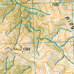 Broken Ridge, Manawatu-Wanganui - NZ Topo Map