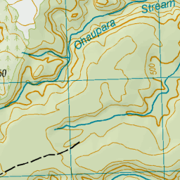 Mangorewa River, Bay of Plenty - NZ Topo Map
