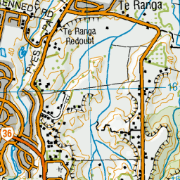Te Ranga, Bay of Plenty - NZ Topo Map