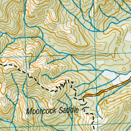 Moorcock Saddle, Hawke's Bay - NZ Topo Map