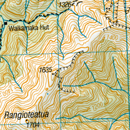 Waipawa Saddle, Hawke's Bay - NZ Topo Map