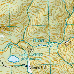 Colenso Hut, Manawatu-Wanganui - NZ Topo Map