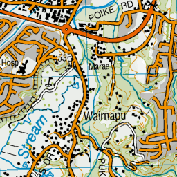 Waimapu, Bay of Plenty - NZ Topo Map