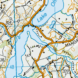 Lake Ohakuri, Waikato - NZ Topo Map
