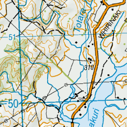 Totara Stream, Waikato - NZ Topo Map