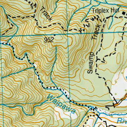 Waipawa River, Hawke's Bay - NZ Topo Map