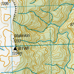 Makirikiri, Manawatu-Wanganui - NZ Topo Map