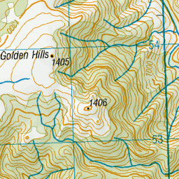 Golden Hills, Hawke's Bay - NZ Topo Map