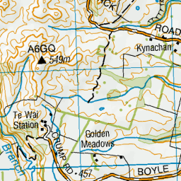 Golden Meadows, Hawke's Bay - NZ Topo Map