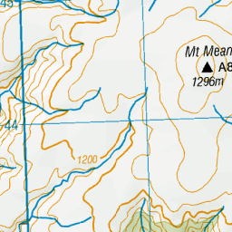 Mount Meany, Hawke's Bay - NZ Topo Map