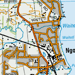 Waiteti Bay, Bay of Plenty - NZ Topo Map