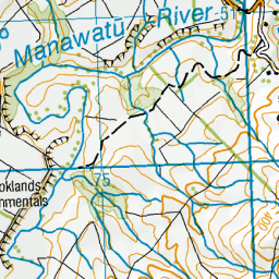 Manawatu River, Manawatu-Wanganui - NZ Topo Map