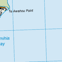 Te Awahou Point, Bay of Plenty - NZ Topo Map