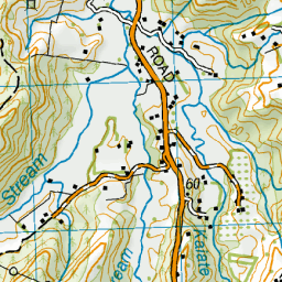 Waitao Stream, Bay of Plenty - NZ Topo Map