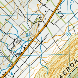 PAEROA RANGE, Waikato - NZ Topo Map