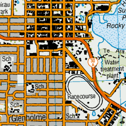ROTORUA, Bay of Plenty - NZ Topo Map