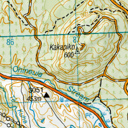Te Kuha Stream, Waikato - NZ Topo Map