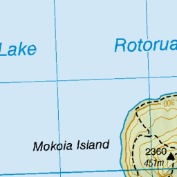 Lake Rotorua, Bay of Plenty - NZ Topo Map