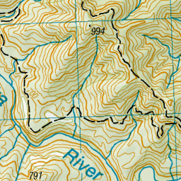 Mohaka River, Hawke's Bay - NZ Topo Map