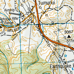 Earthquake Flat, Waikato - NZ Topo Map