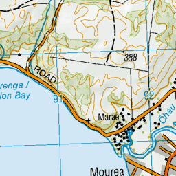 Ohau Channel, Bay of Plenty - NZ Topo Map