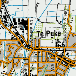 Te Puke, Bay of Plenty - NZ Topo Map