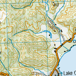 Lake Okareka, Bay of Plenty - NZ Topo Map