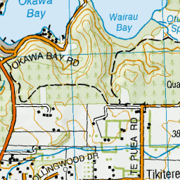 Wairau Bay, Bay of Plenty - NZ Topo Map