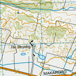 The Steyning, Hawke's Bay - NZ Topo Map