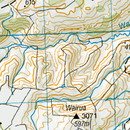 Wairua, Bay of Plenty - NZ Topo Map