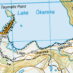 Lake Okareka, Bay of Plenty - NZ Topo Map