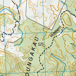 WHAKAPOUNGAKAU RANGE, Bay of Plenty - NZ Topo Map