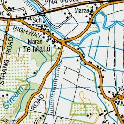 Te Matai, Bay of Plenty - NZ Topo Map
