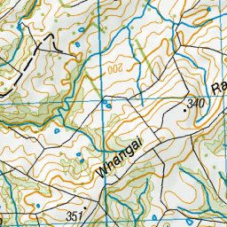 Whangai Range, Hawke's Bay - NZ Topo Map