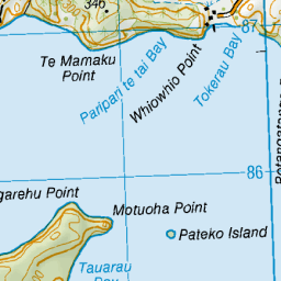 Pikiao Marae, Bay of Plenty - NZ Topo Map