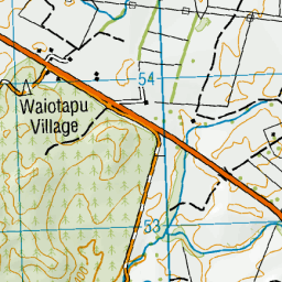Waiotapu Village, Bay of Plenty - NZ Topo Map