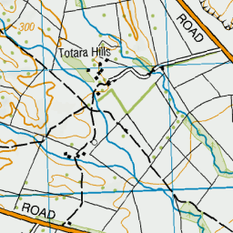 Totara Hills, Hawke's Bay - NZ Topo Map