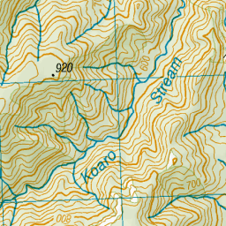 Koaro Stream, Hawke's Bay - NZ Topo Map