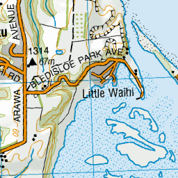 Little Waihi, Bay of Plenty - NZ Topo Map