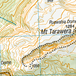 Mount Tarawera, Bay of Plenty - NZ Topo Map