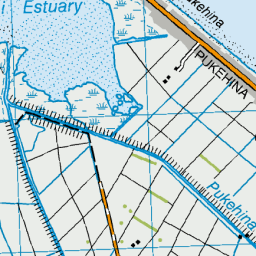 Pukehina Canal, Bay of Plenty - NZ Topo Map