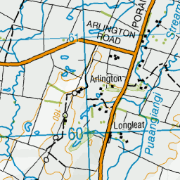 Longleat, Hawke's Bay - NZ Topo Map